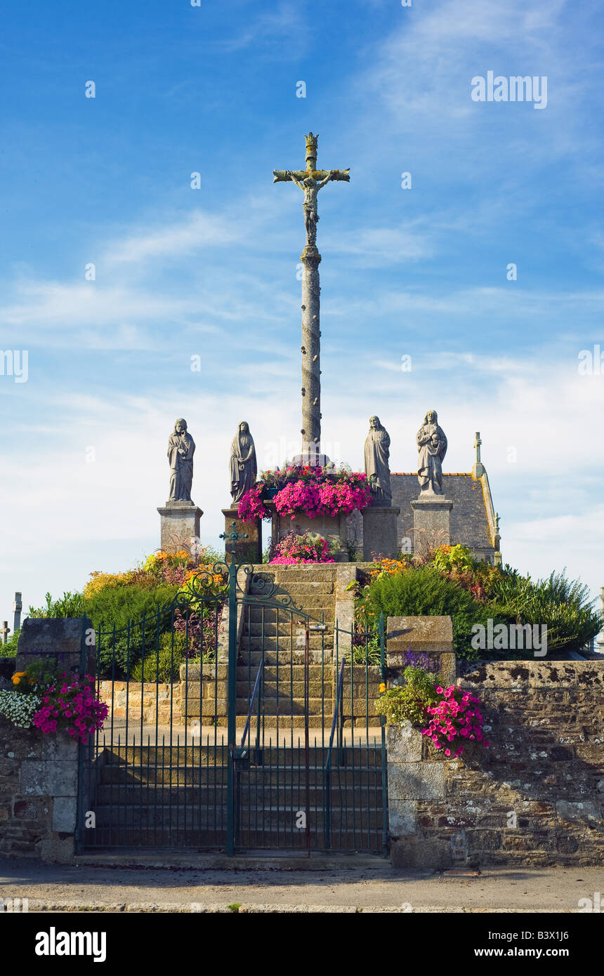 CALVARY "BAZOUGES-LA-PEROUSE" BRITTANY FRANCE Stock Photo - Alamy