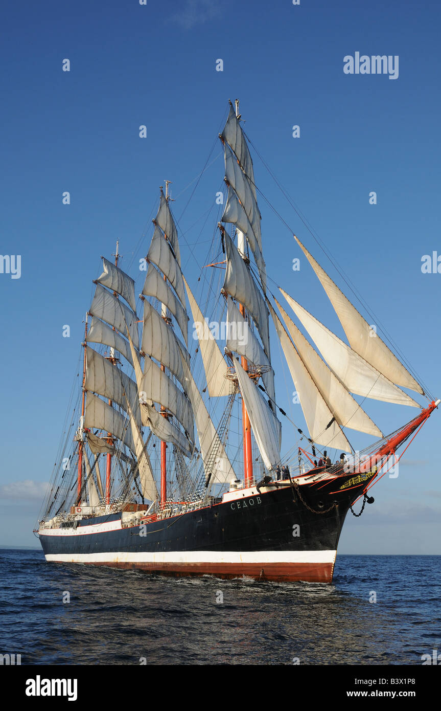 Four sail training barque sedov hi-res stock photography and images - Alamy