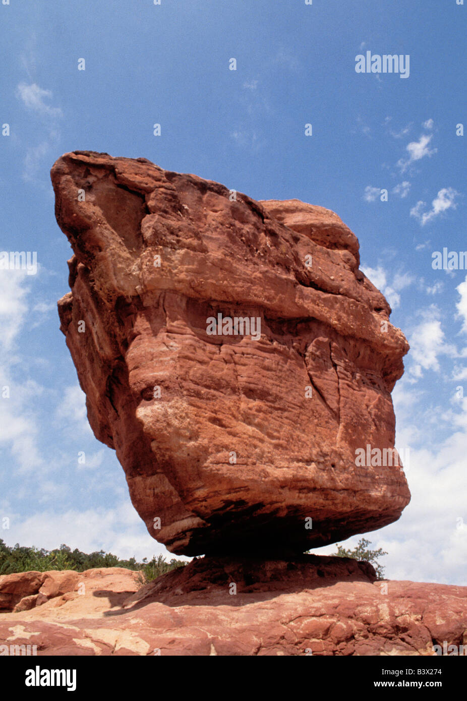 USA Colorado Springs "Balanced Rock" "Garden of the Gods Stock Photo ...