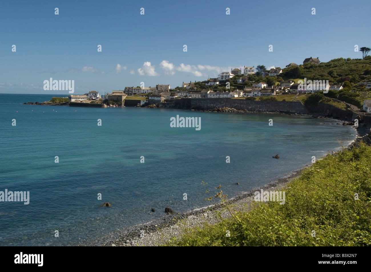 The Beach at Coverack Village Lizard Peninsula Cornwall England UK ...