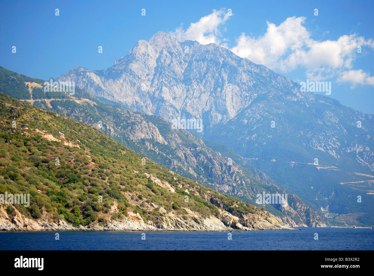 Mount Athos, Athos Peninsula, Chalkidiki, Central Macedonia, Greece ...