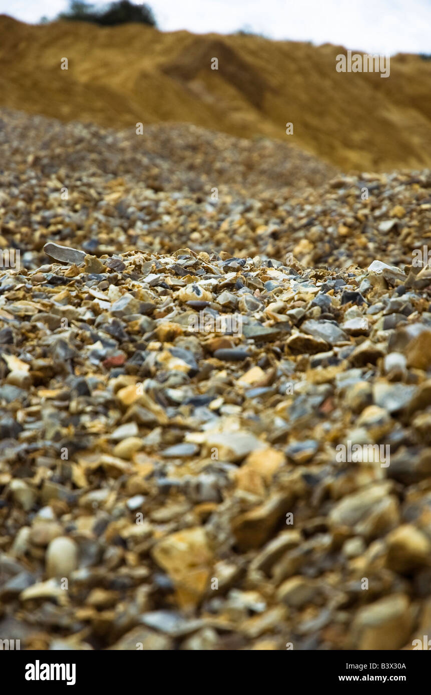 A quarry stores aggregate sand concrete and rocks Stock Photo - Alamy