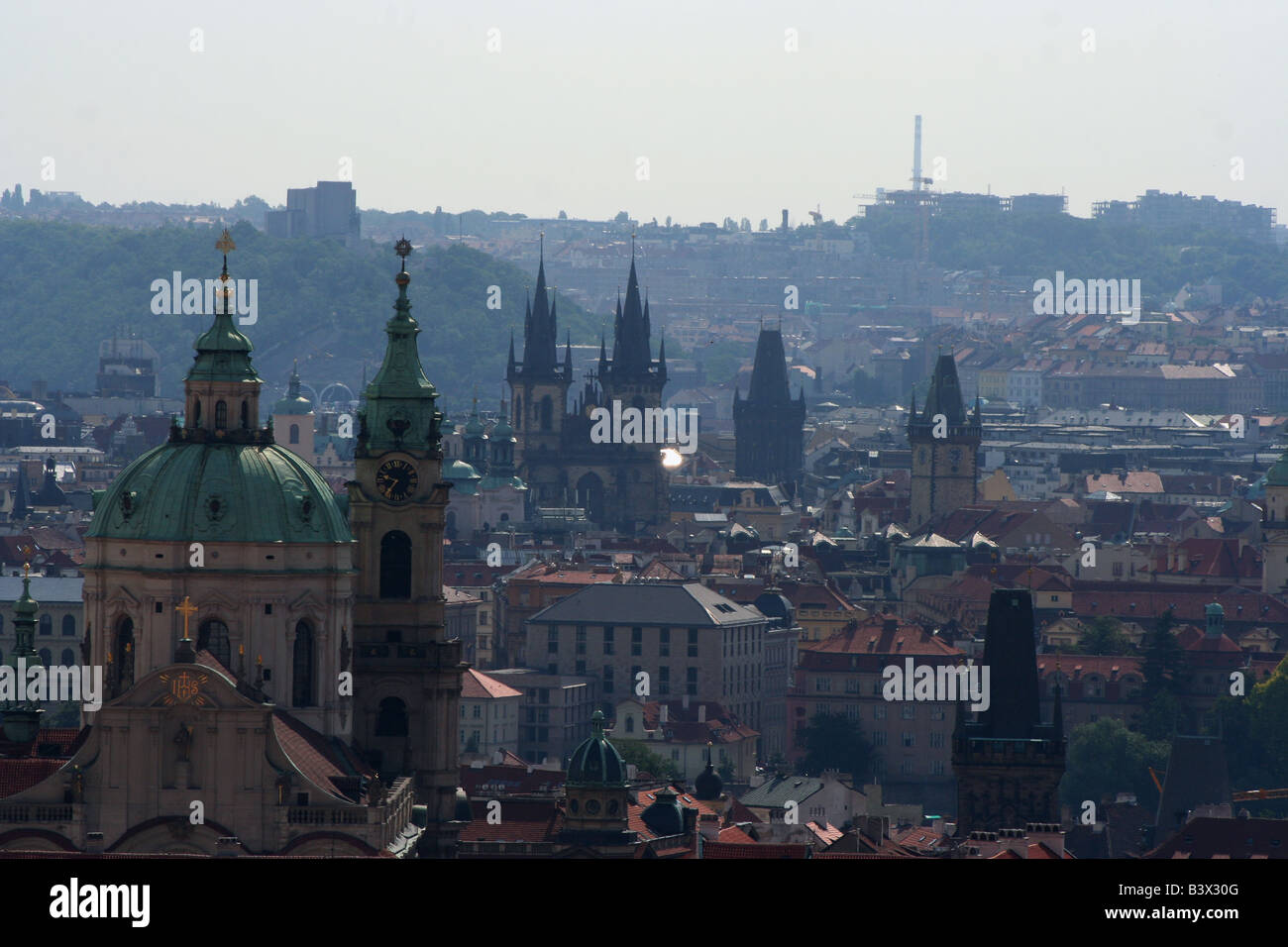 Prague aerial hi-res stock photography and images - Alamy