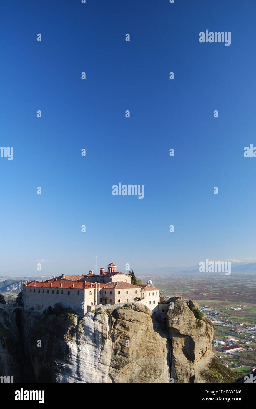 Monastery atop a sheer rock tower Stock Photo - Alamy