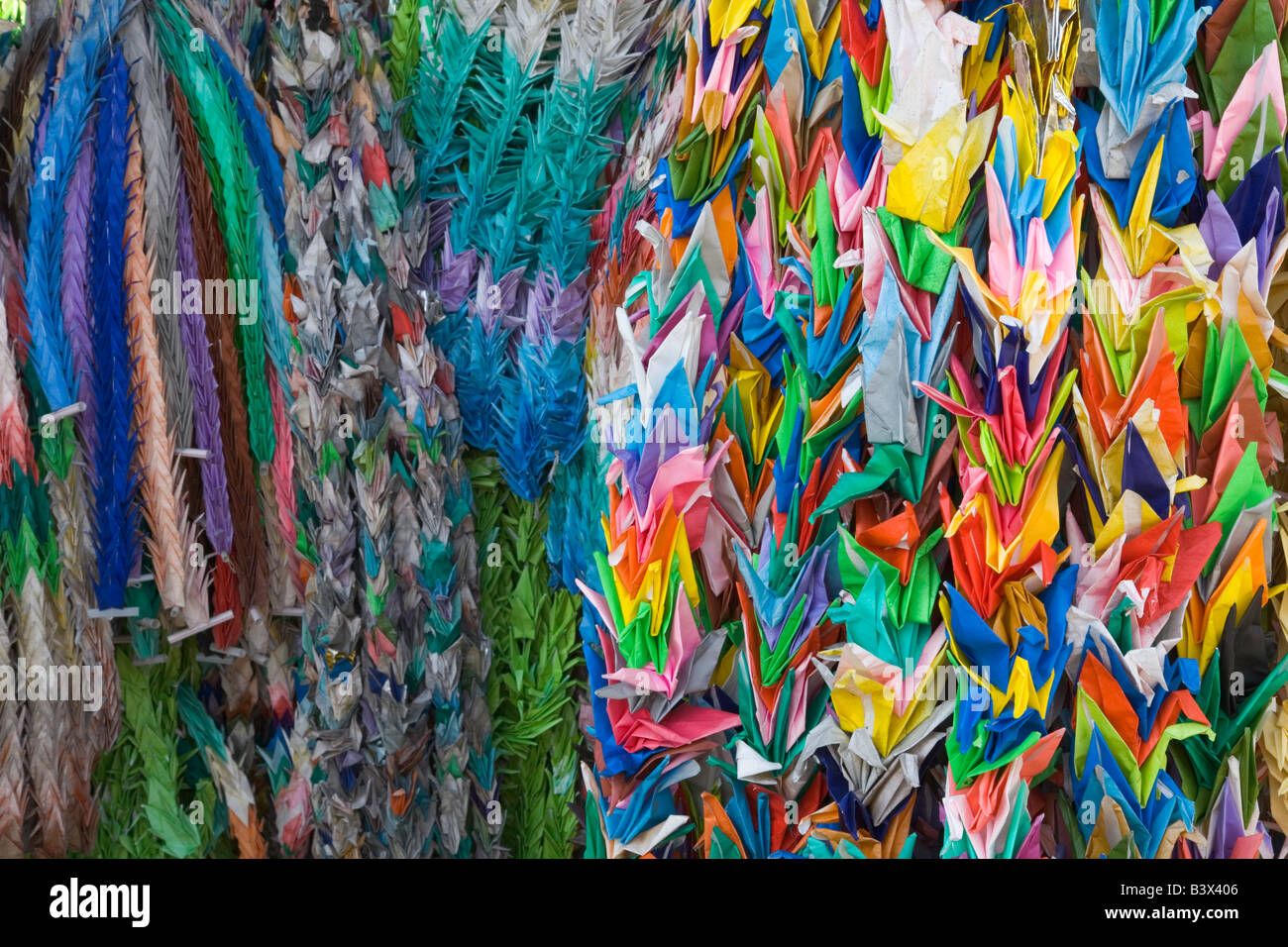 Kyoto City Japan Colorful origami cranes offered by students at Fushimi ...