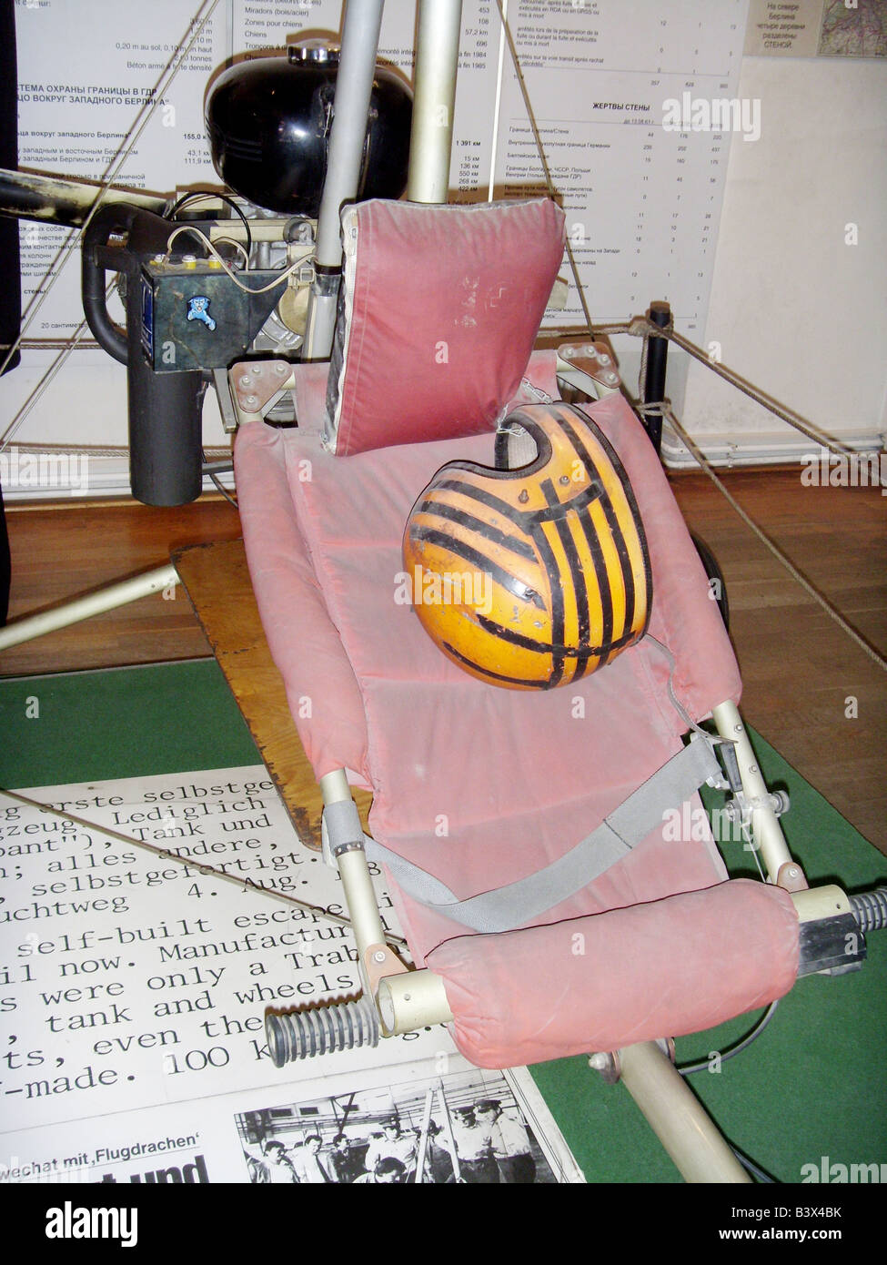 An exhibit in the Checkpoint Charlie museum Berlin Germany Stock Photo ...