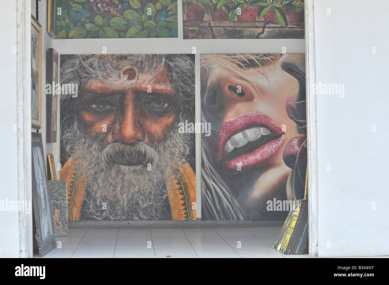 traditional and weird contemporary art , balinese artists home , ubud ...