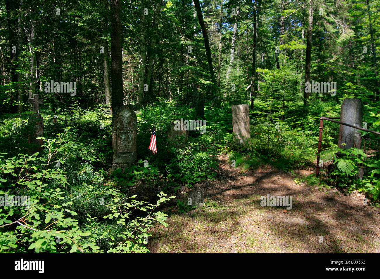 Oldest white cemetery in Alger County Michigan located on The Grand ...