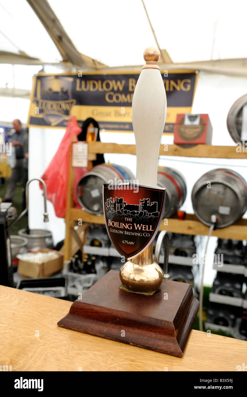 Beer pull at Ludlow Brewing Company stand at Ludlow Food Festival ...