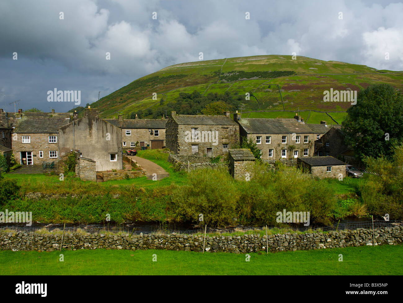 Village of Thwaite, Upper Swaledale, on route of Pennine Way, Yorkshire ...