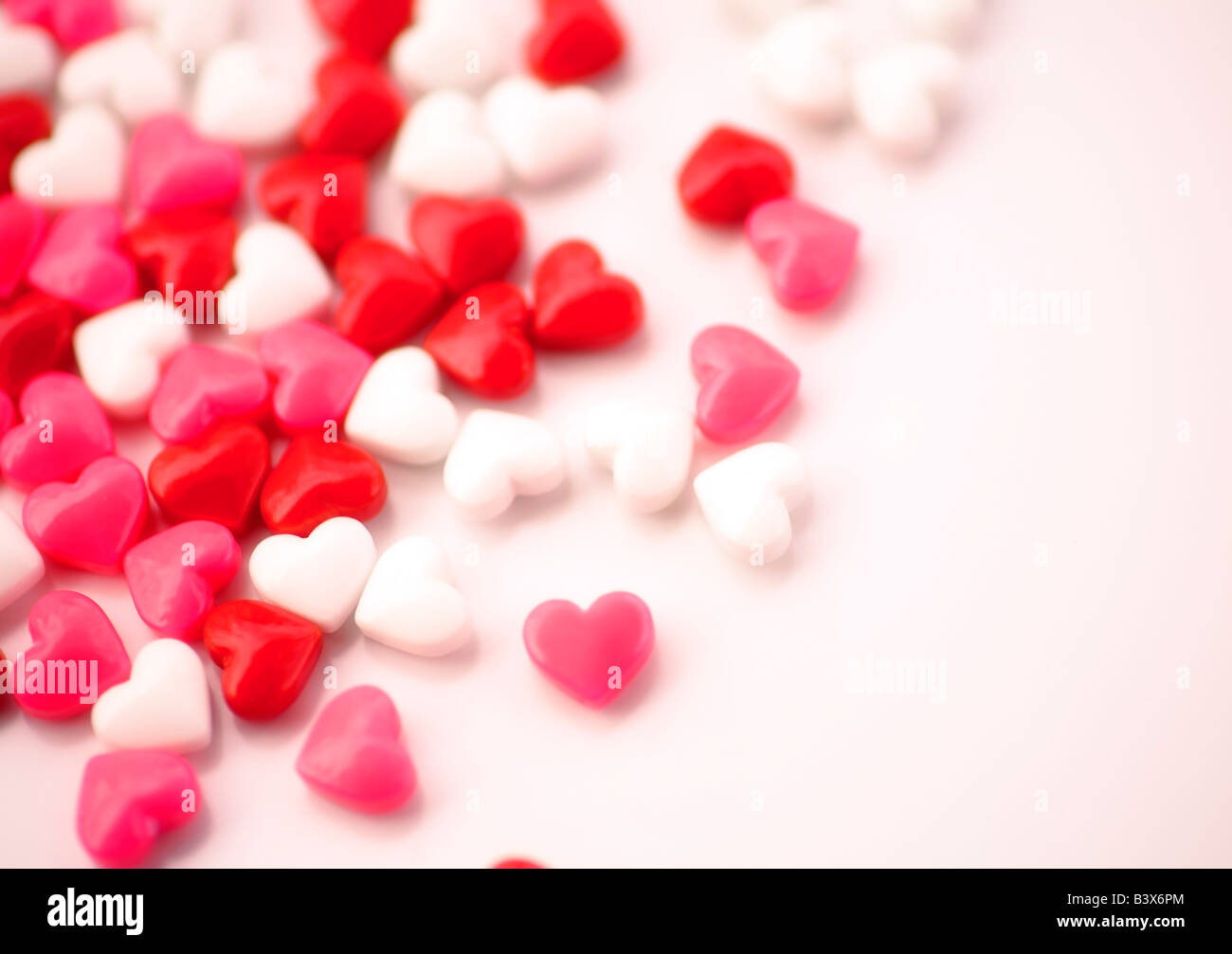 Valentines day candies on white hi-res stock photography and images - Alamy