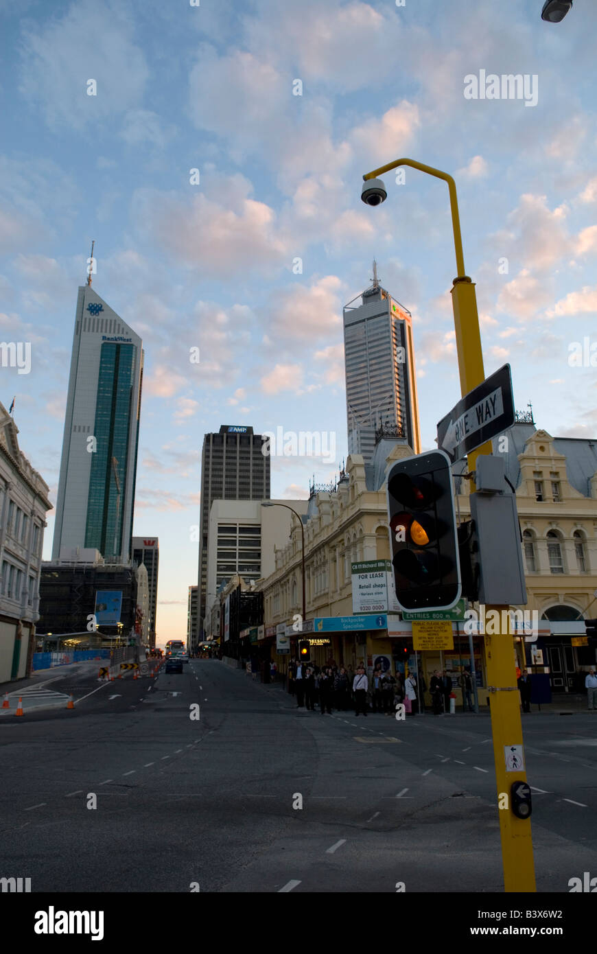 City skyline and CCTV camera Stock Photo - Alamy