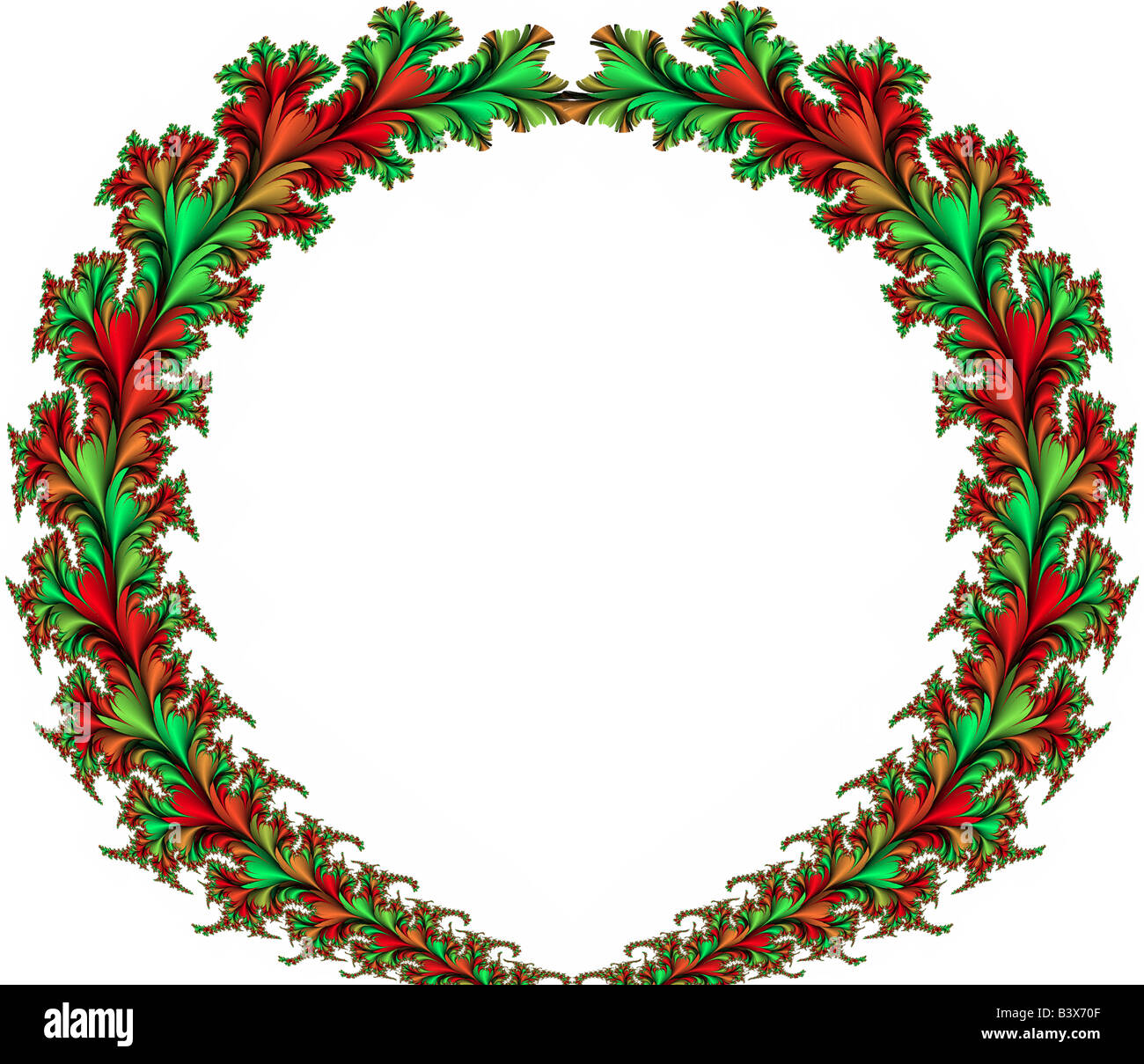 Decorative round framework from the abstract colors for the image or ...