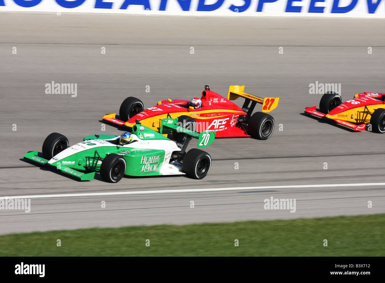 Indy Lights Racing Chicagoland Speedway Stock Photo - Alamy