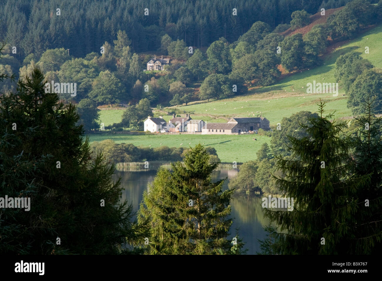 Esthwaite Hall, Esthwaite Water, near Hawkshead, Ambleside, Lake ...