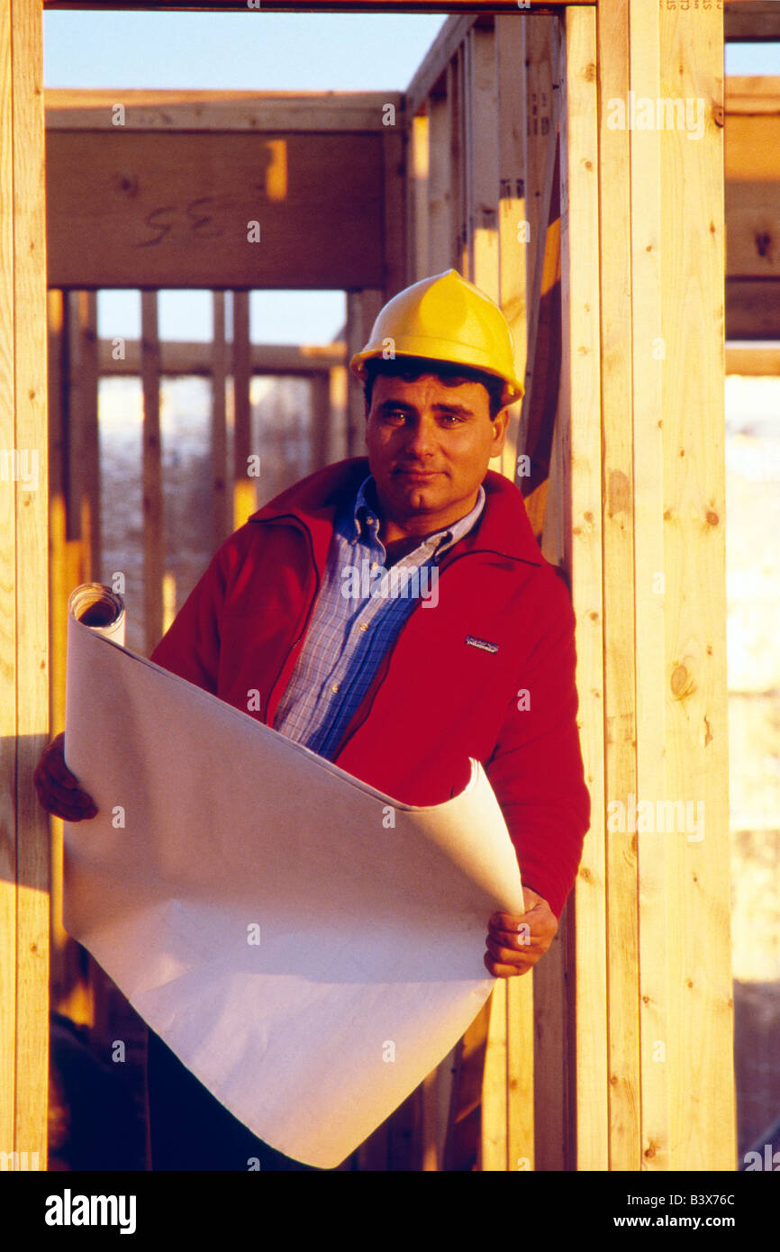 Construction site with new residential quarter hi-res stock photography ...