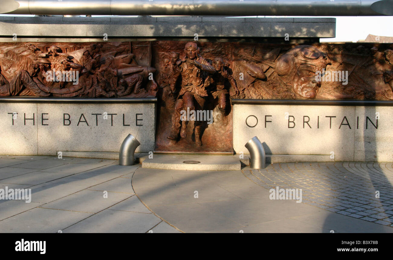 Battle of Britain Memorial, Victoria Embankment, London, England Stock ...