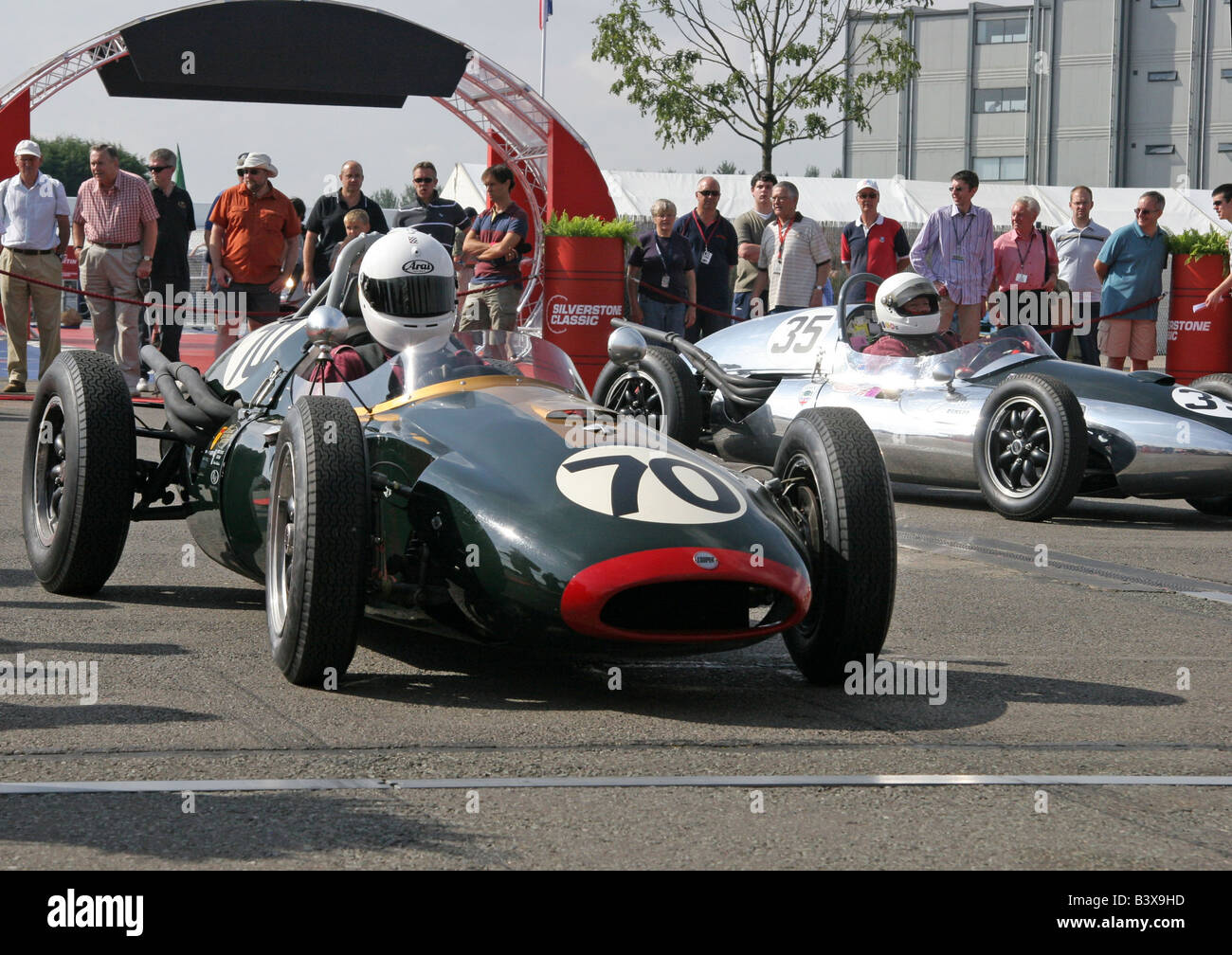Silverston classic car racing Stock Photo - Alamy