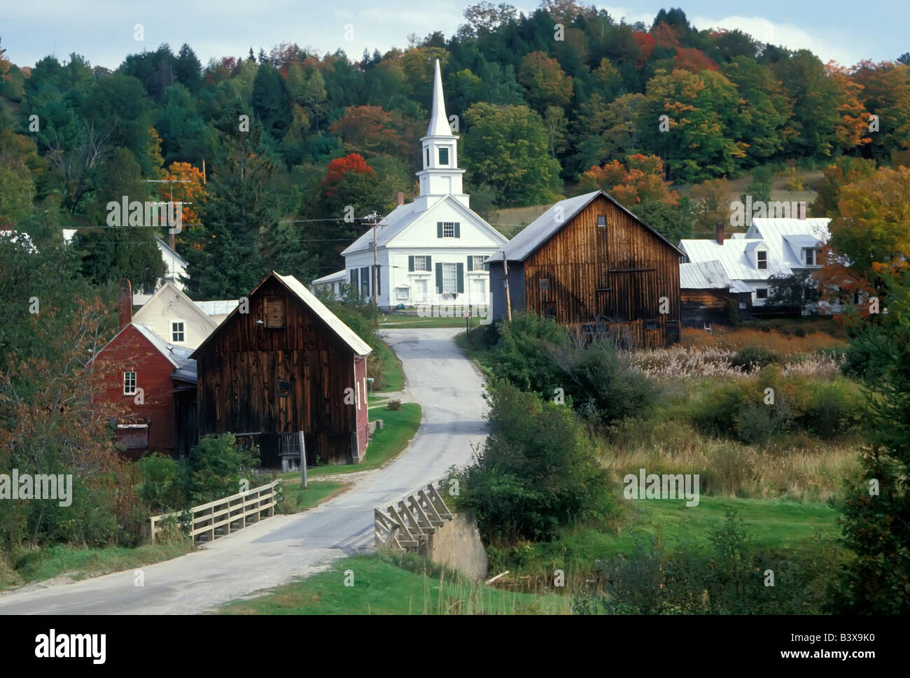 Waits River Vermont Stock Photo - Alamy