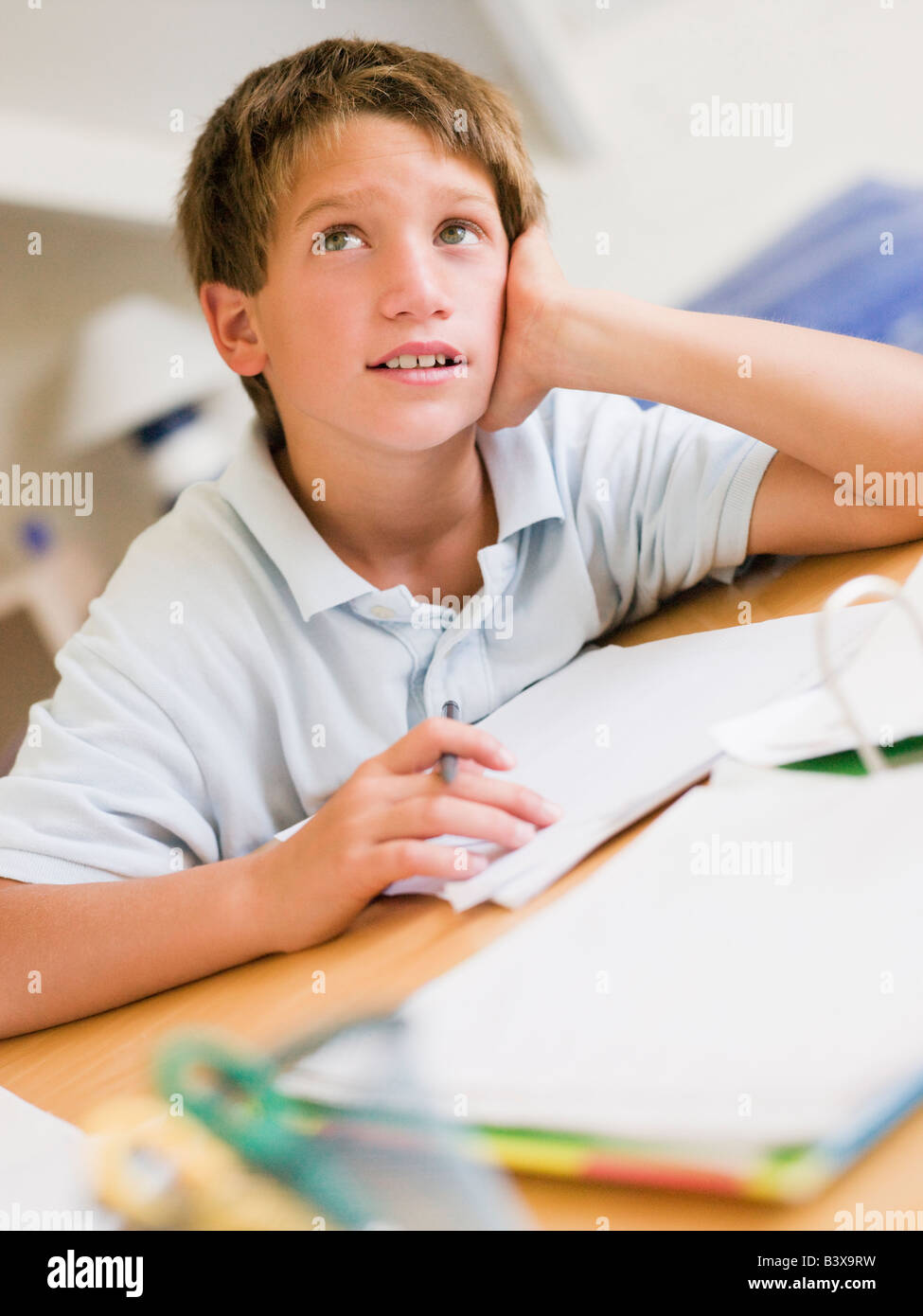 Young Boy Doing Homework In His Room Stock Photo Alamy young-boy-doing-homework-in-his-room-stock-photo-alamy