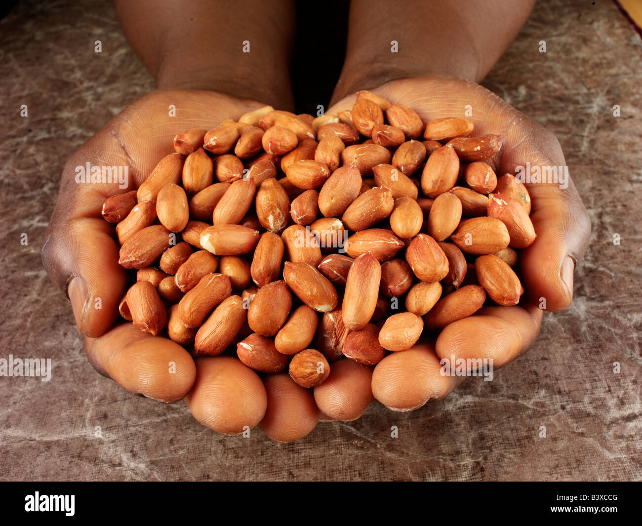 MAN HOLDING RED PEANUTS Stock Photo - Alamy