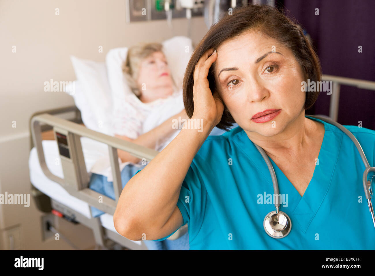 Stressed doctor ward hi-res stock photography and images - Alamy