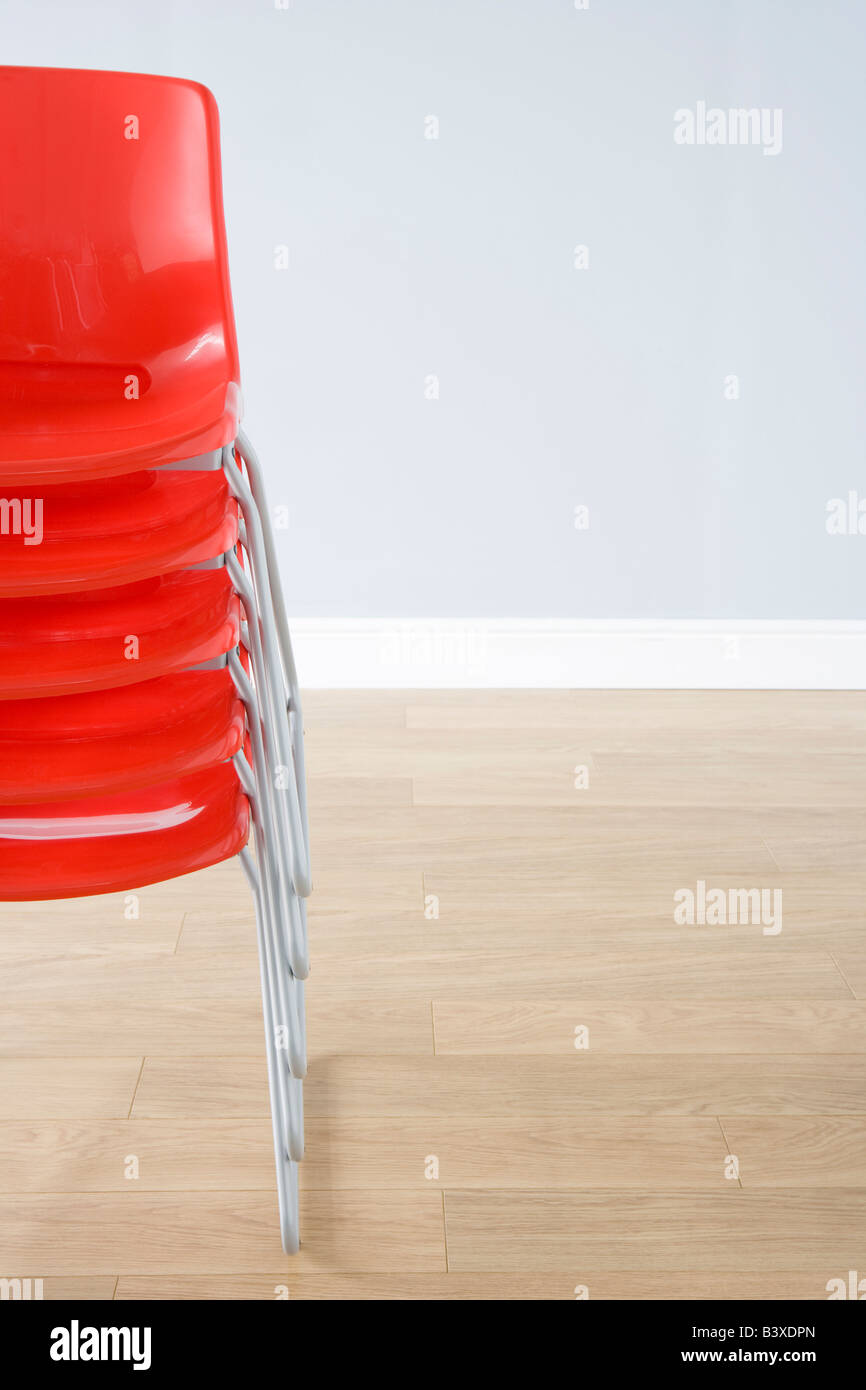 Stack Of Chairs Stock Photo - Alamy