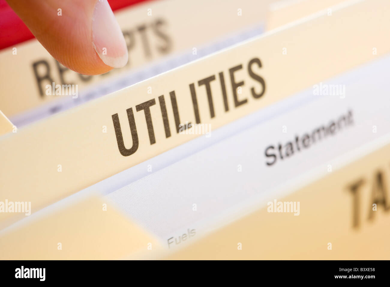 Utilities files hi-res stock photography and images - Alamy