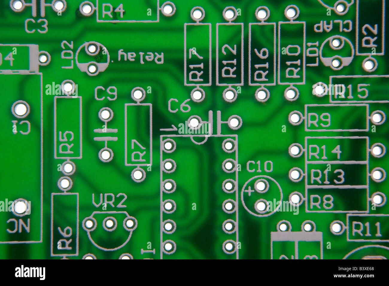 Close Up Of Circuit Board Stock Photo - Alamy