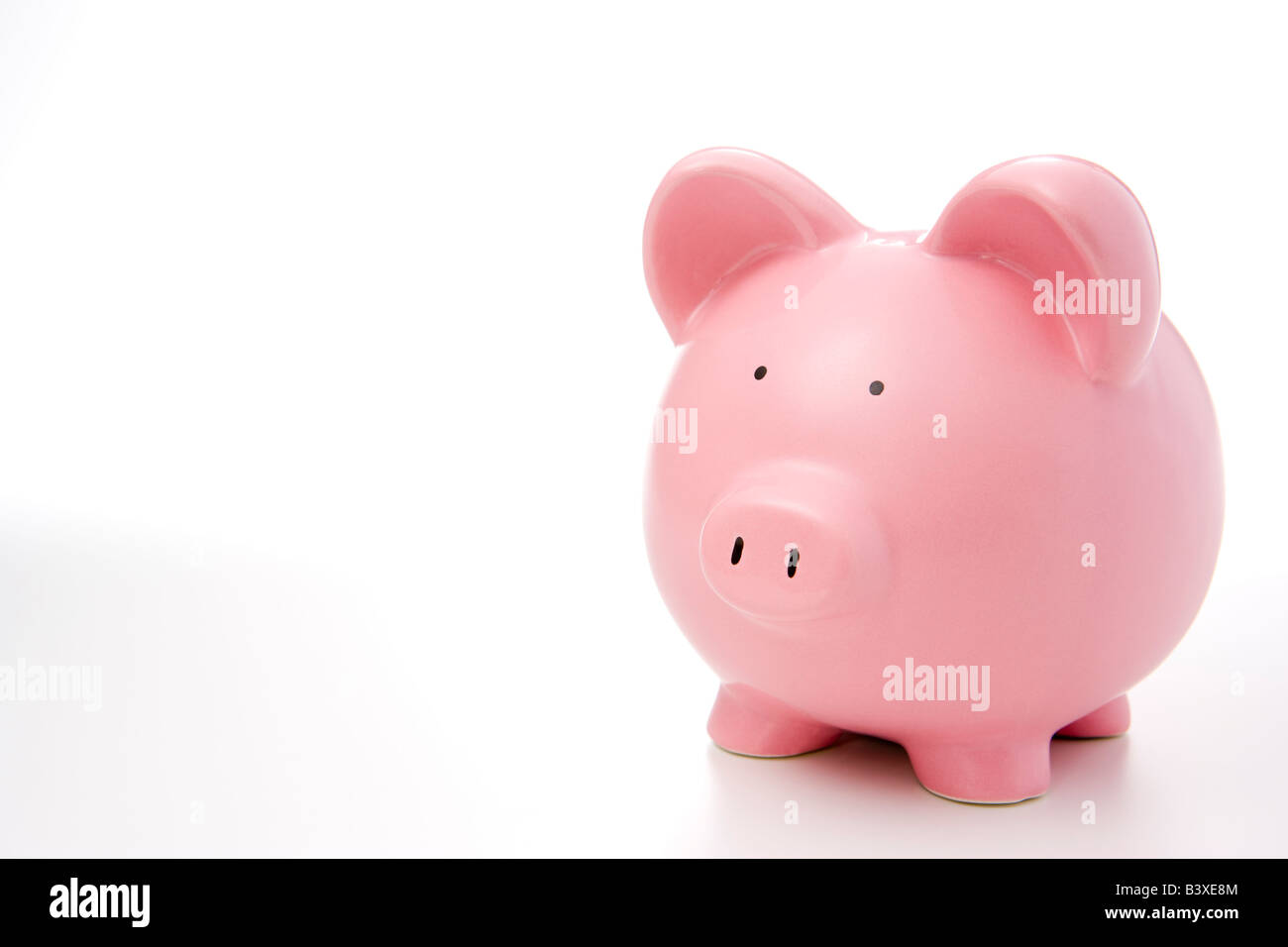 Pink Piggy Bank Stock Photo - Alamy