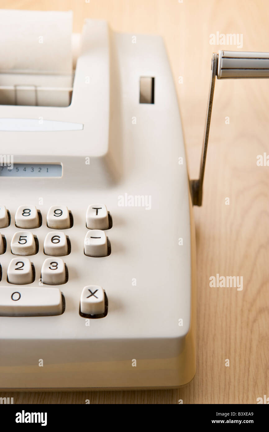 Old adding machine hi-res stock photography and images - Alamy