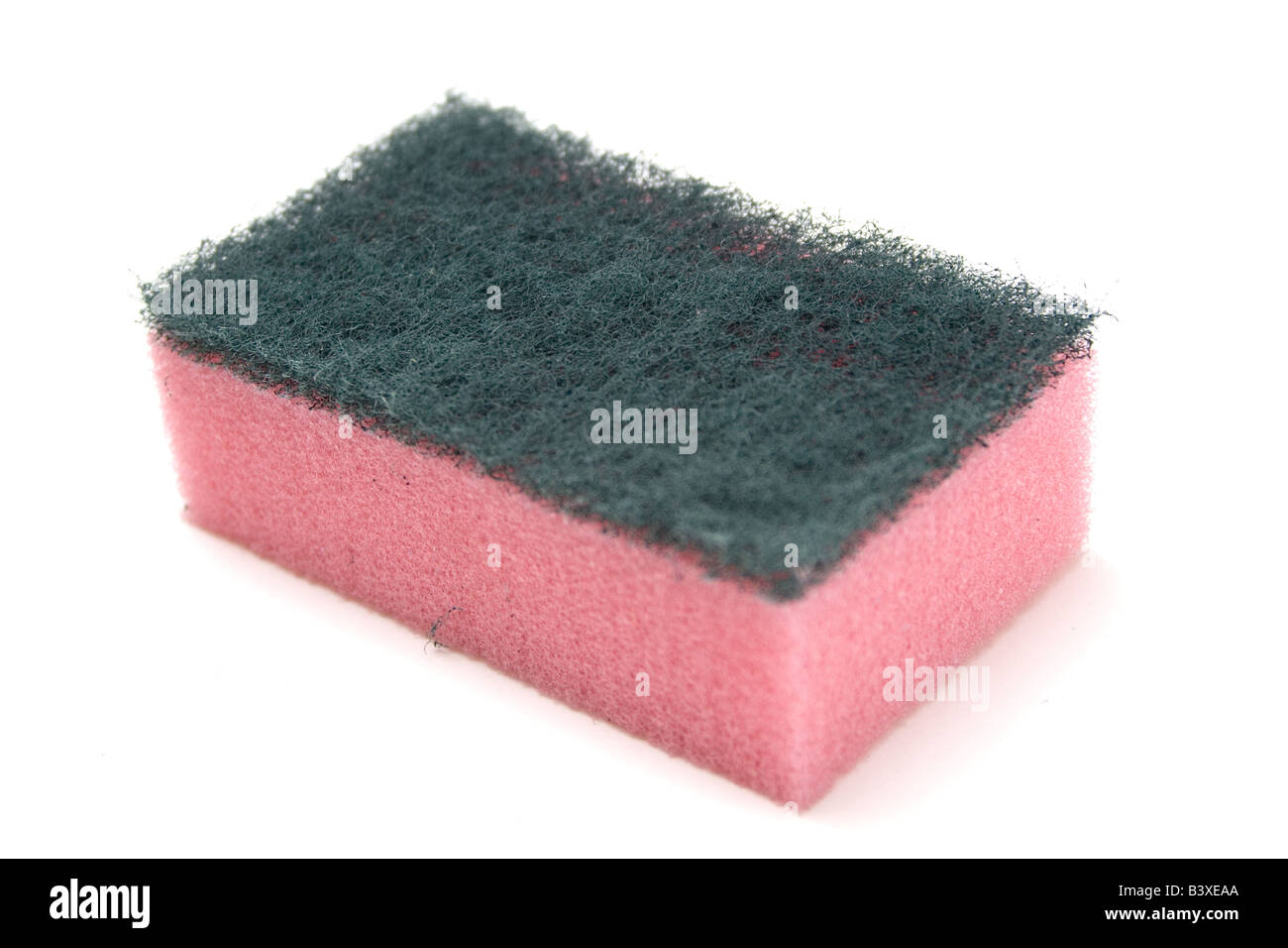 A pink kitchen sponge Focus on the centre of the sponge Stock Photo - Alamy