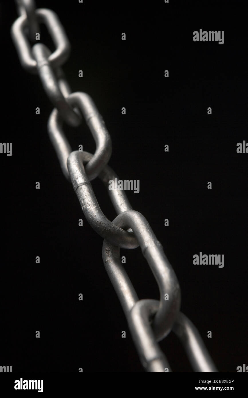 Close-Up Of Metal Chain Stock Photo - Alamy