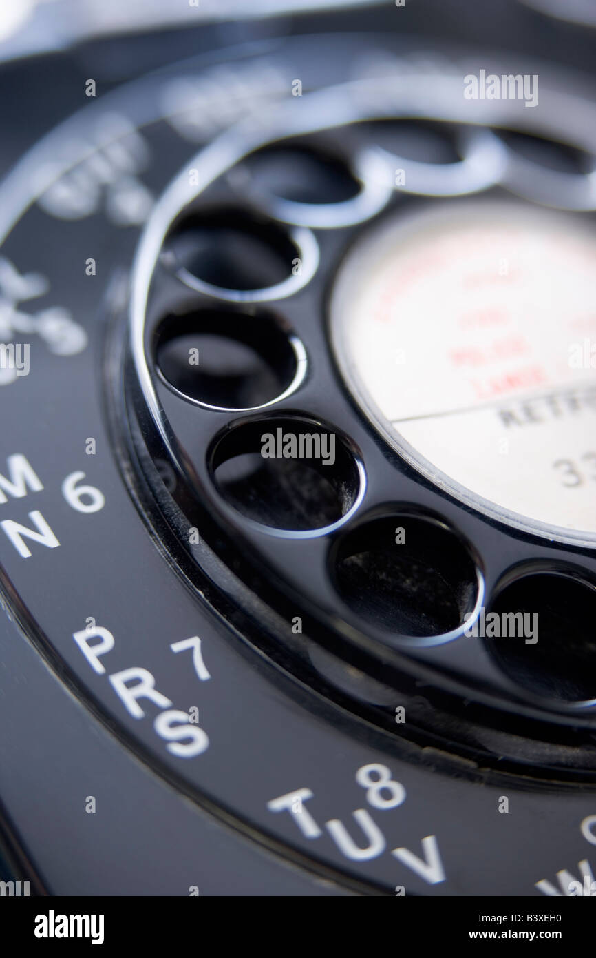 Close Up Of Old-Fashioned Telephone Stock Photo - Alamy