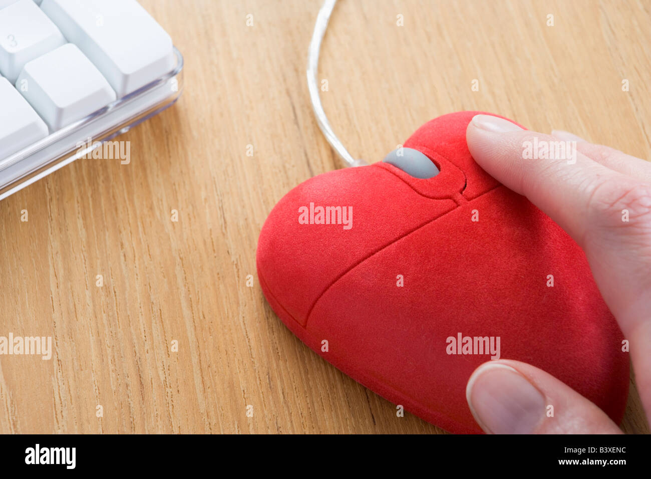 Heart-Shaped Computer Mouse Stock Photo - Alamy