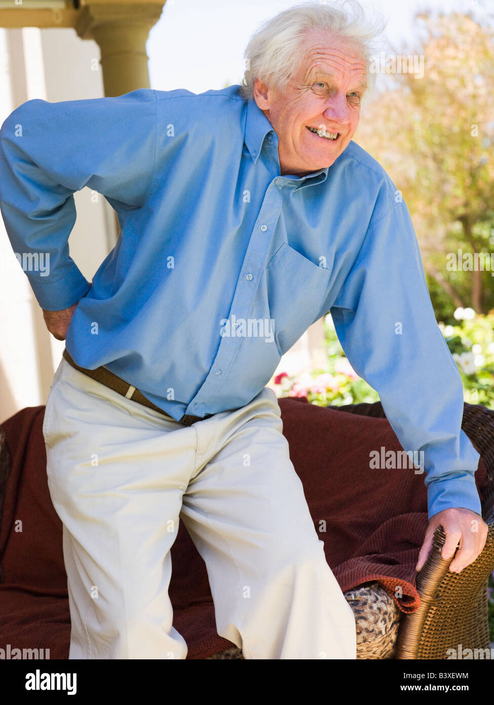 Man With Back Pain Stock Photo - Alamy