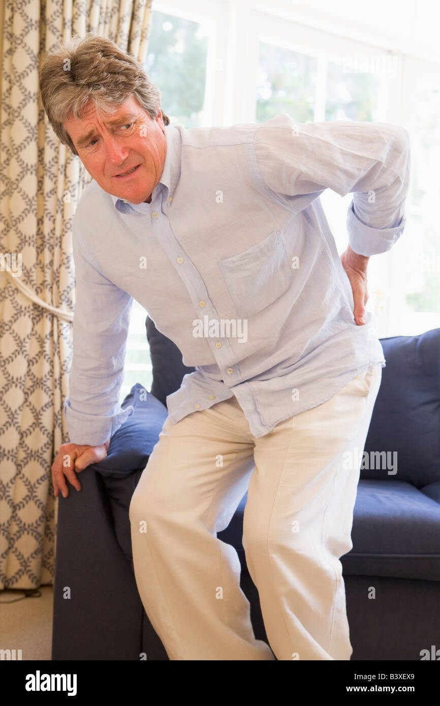 Man With Back Pain Stock Photo - Alamy