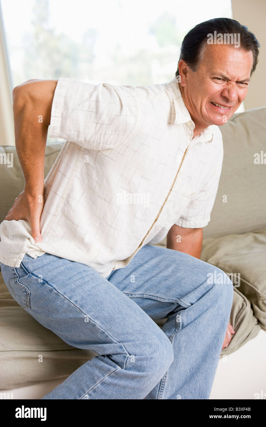 Man With Back Pain Stock Photo - Alamy