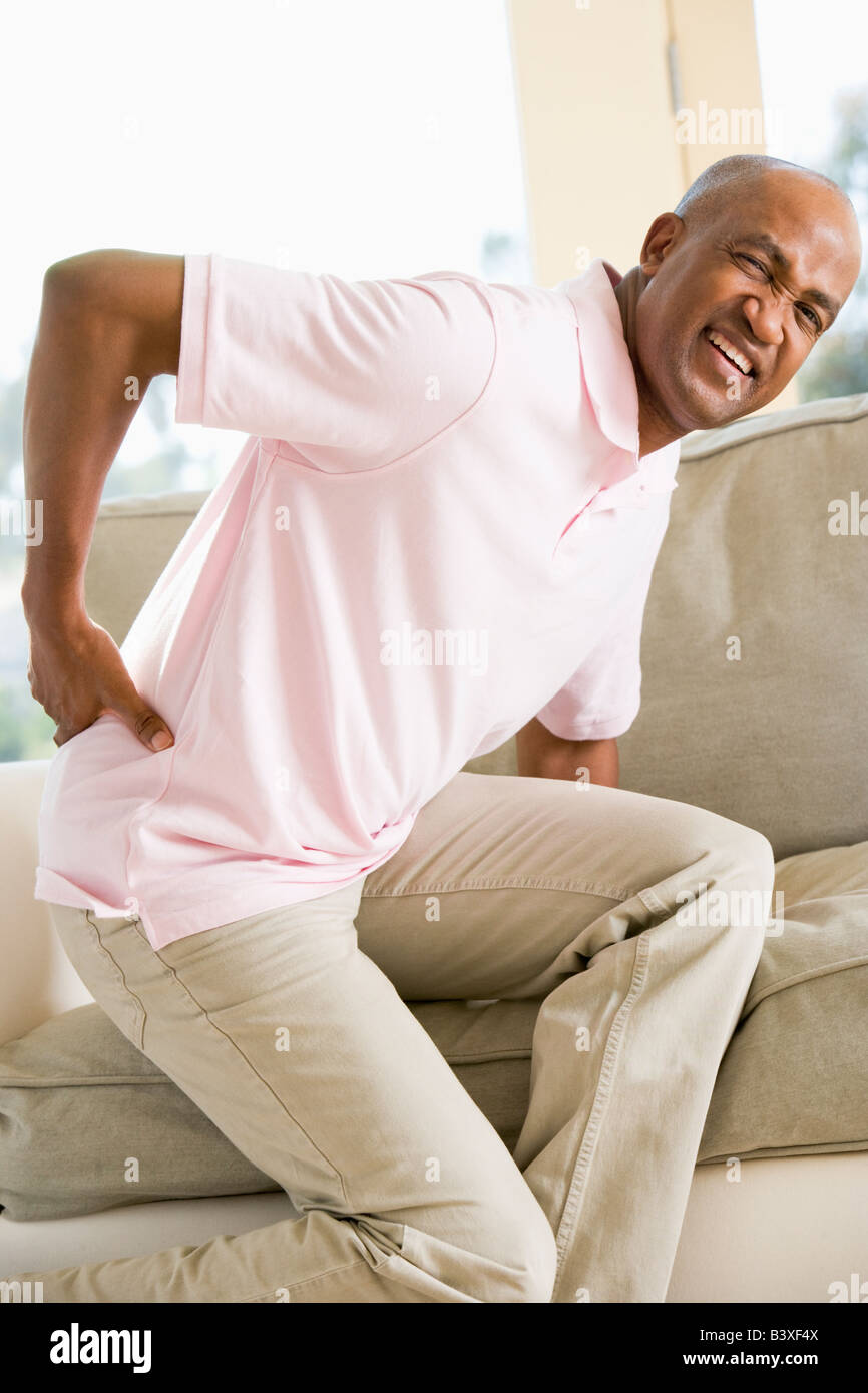 Man With Back Pain Stock Photo - Alamy