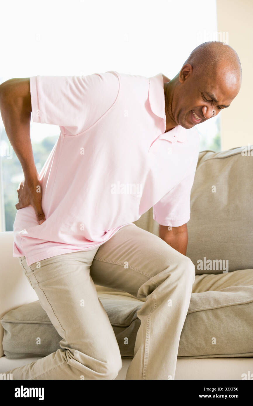 Man With Back Pain Stock Photo - Alamy