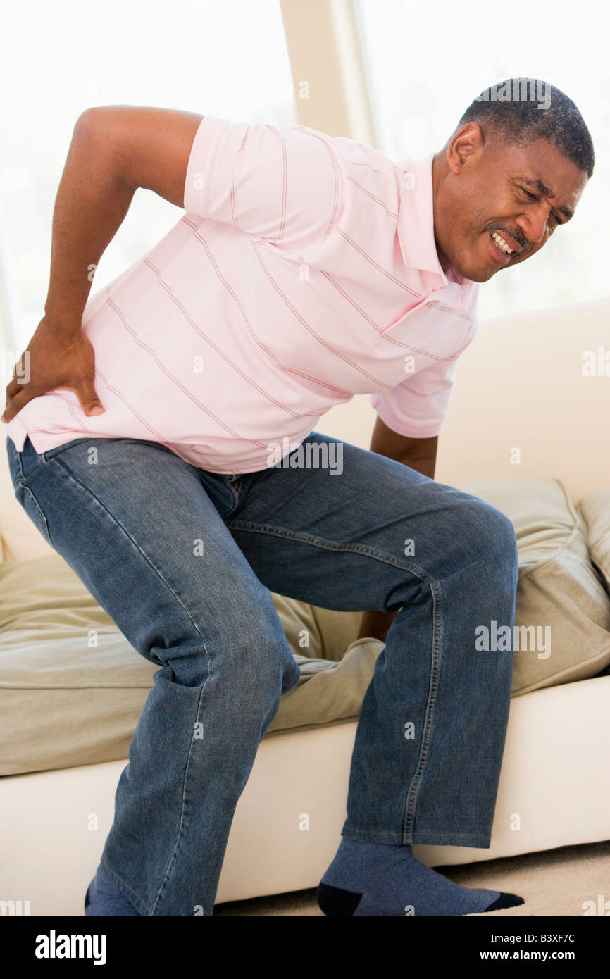 Man With Back Pain Stock Photo - Alamy