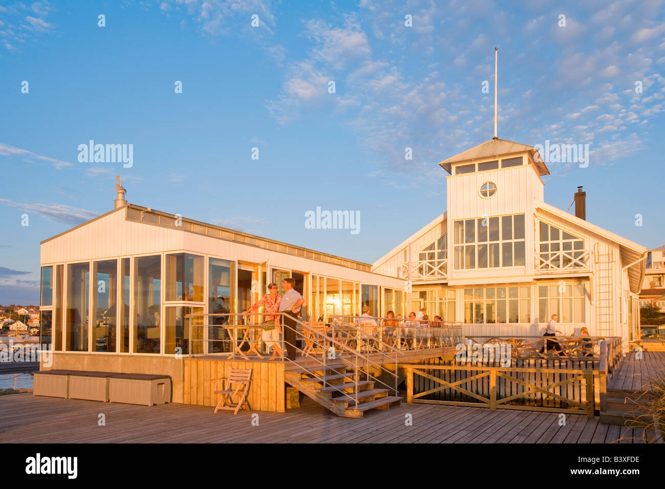 SWEDEN WEST COAST BOHUSLÄN FISKEBÄCKSKIL GULLMARSSTRAND HOTEL Stock ...