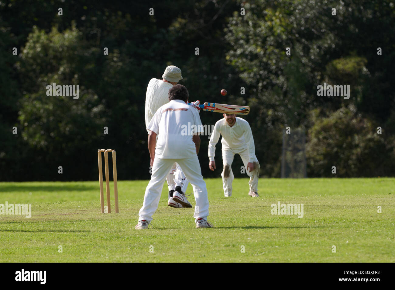Easton Cowboys & Cowgirls Club playing cricket on Vassalls Park Bristol ...