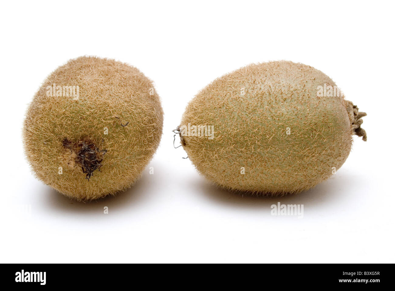 Two different views of two kiwi fruit Isolated on white Stock Photo - Alamy