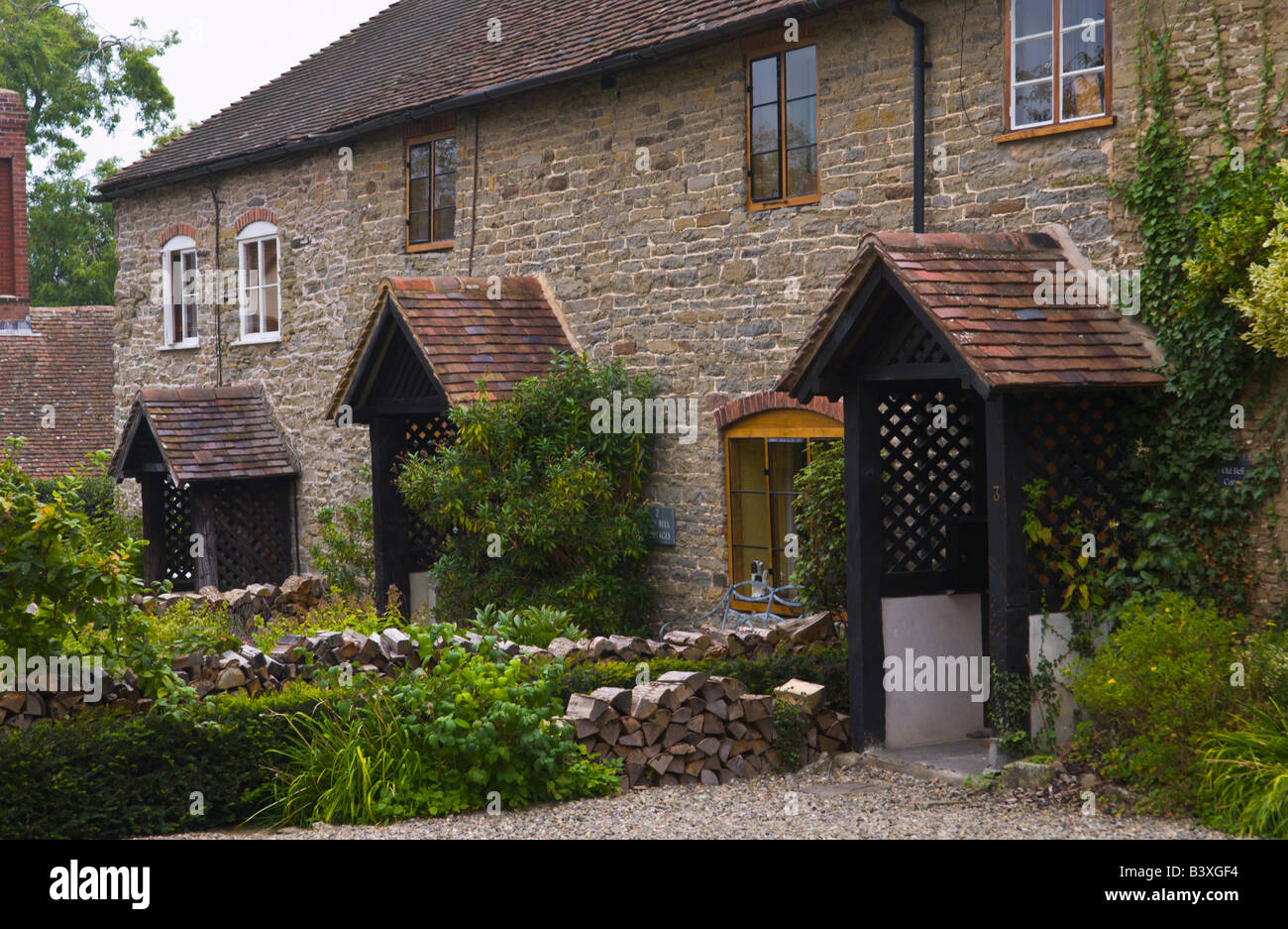 English Cottage Porches Cottage Porch, Oak Framed With Slate Roof,