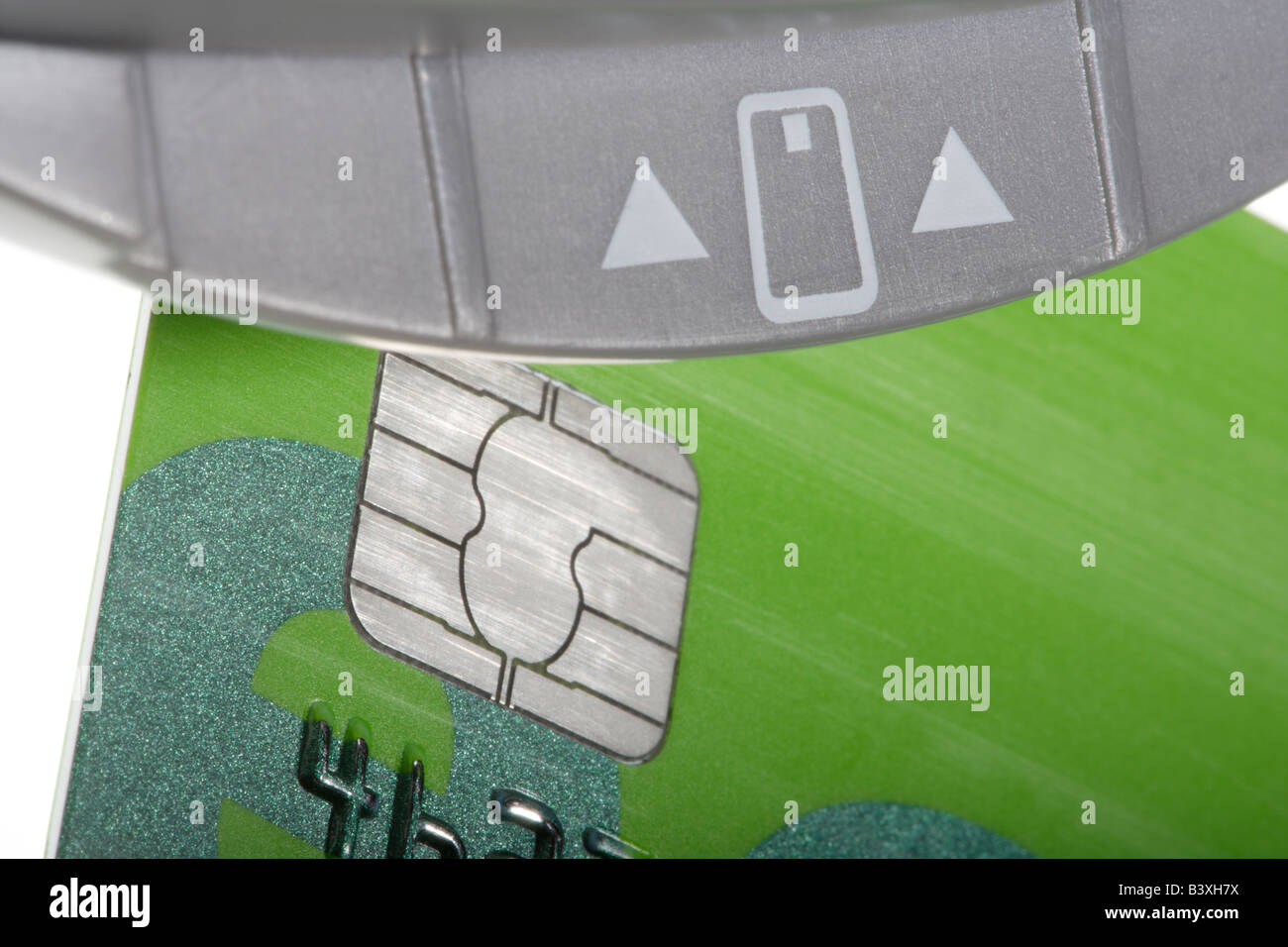 chip reading bank card machine and card Stock Photo - Alamy