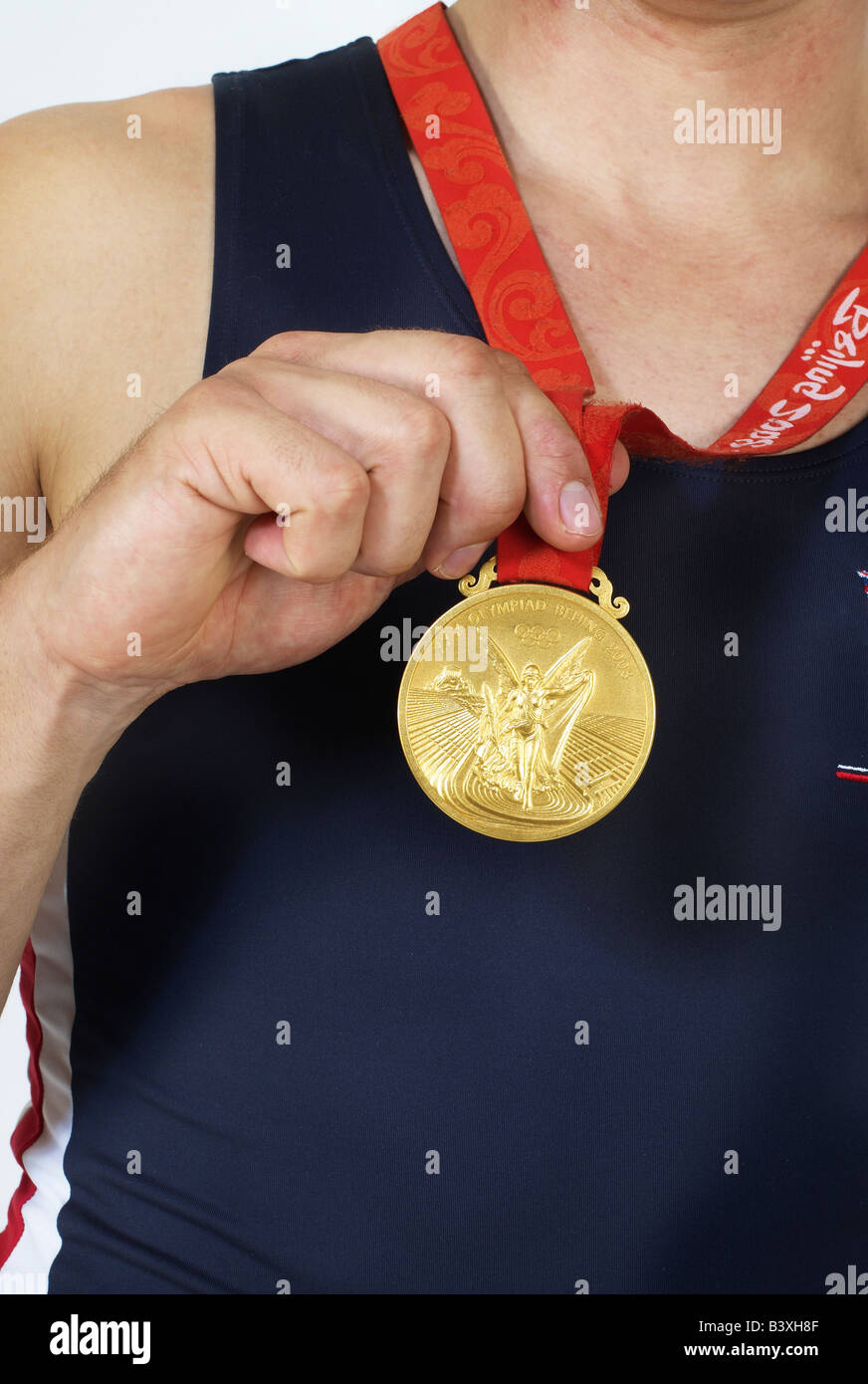 Olympic gold medal Beijing 2008 Stock Photo - Alamy