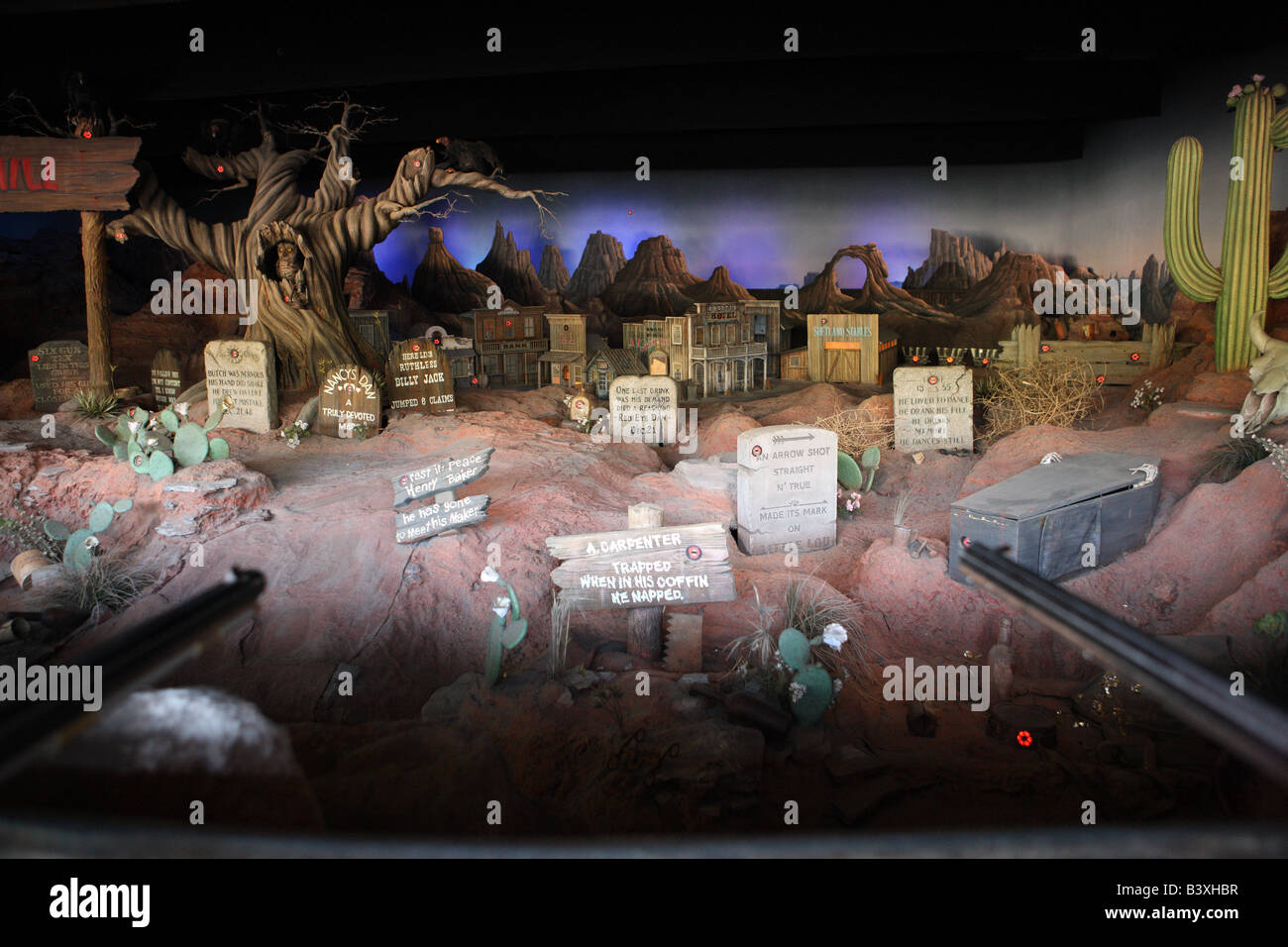 Rifle range at Disneyland, California Stock Photo - Alamy