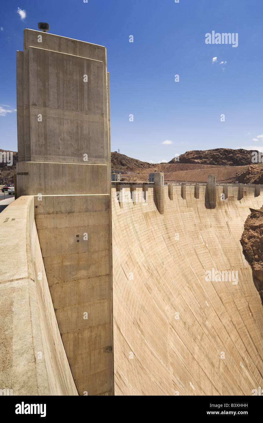 The outer wall of The Hoover Dam Stock Photo - Alamy