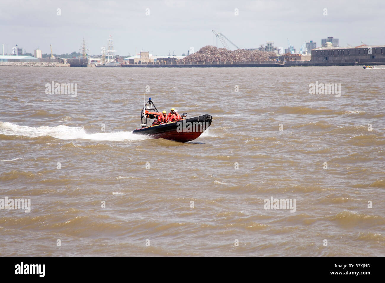Merseyside Fire and Rescue Service boat at the Tall Ships race in ...